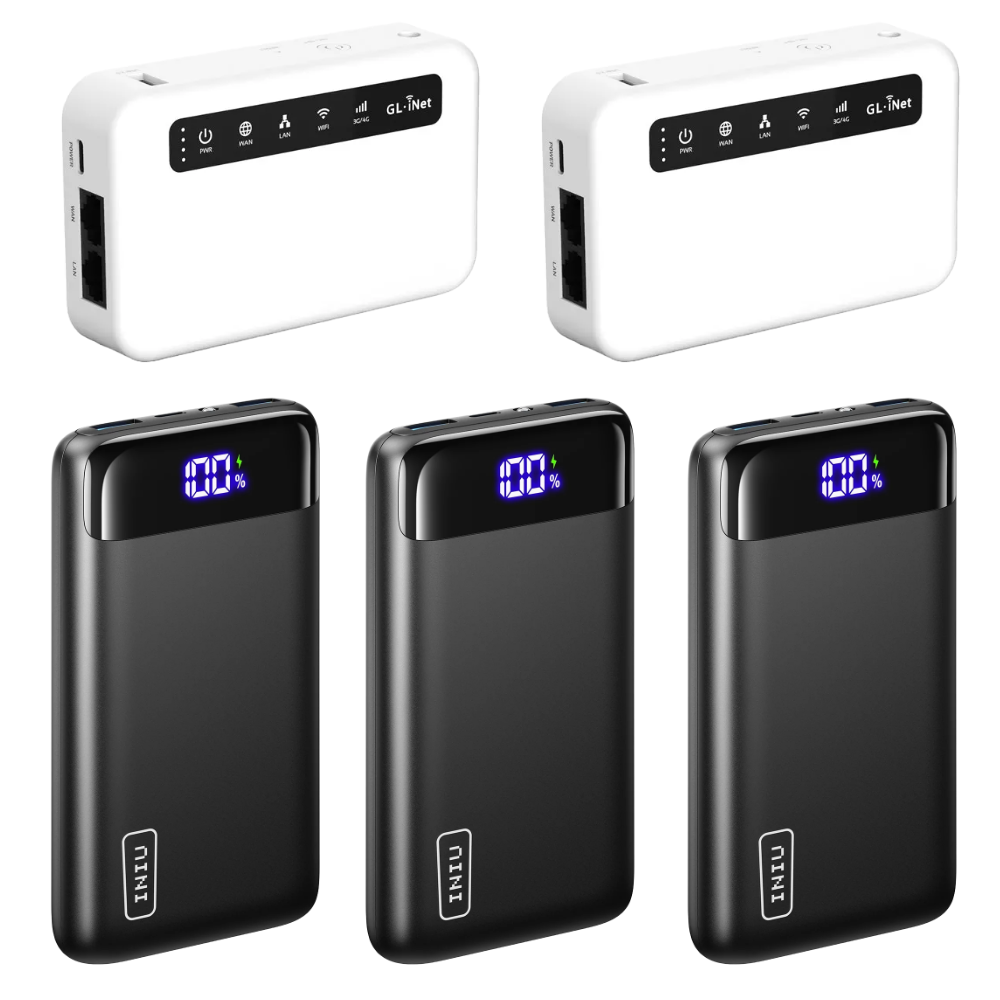 3 Power Banks & 2 Modems Bundle - AntiScuff.com